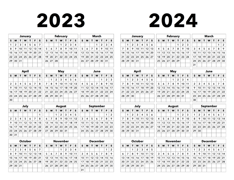 2023 2024 Calendar Calendar Options 2023 2024 Calendar Calendar Options