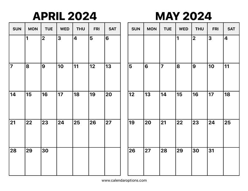 March April May Calendar 2025 Olivia Allison