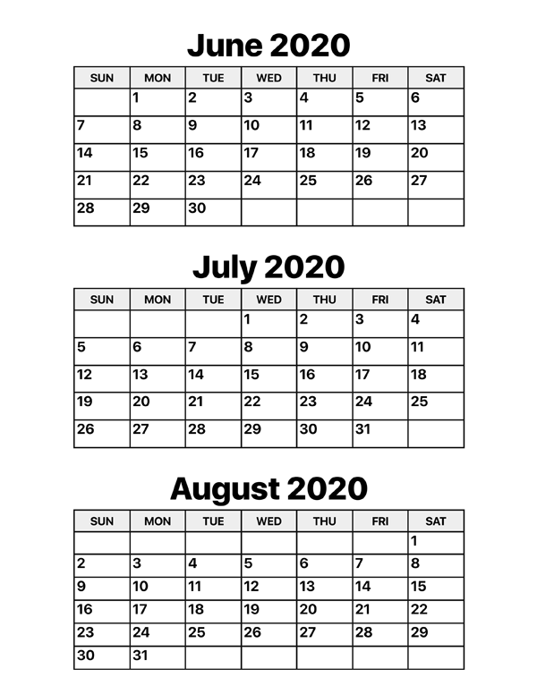 June July August Calendar 2024 Easy To Use Calendar App 2024